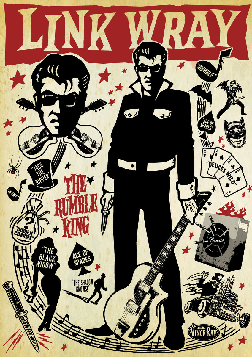 A3 Link Wray Poster Print – Vince Ray