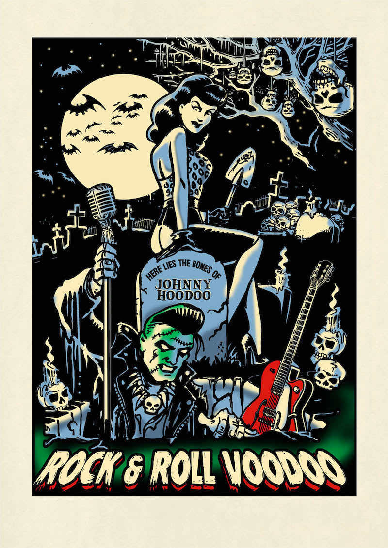 Rock & Roll Voodoo A3 Poster – Vince Ray