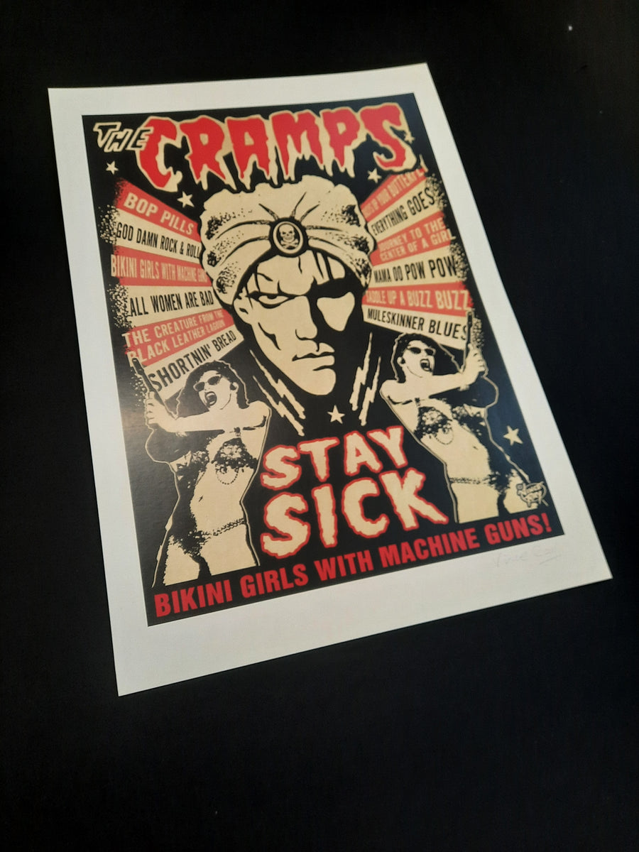 Stay Sick (The Cramps) A3 Poster Print – Vince Ray